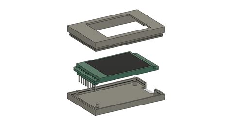 Case For Adafruit 18 Color Tft Lcd Display With Microsd Card Breakout