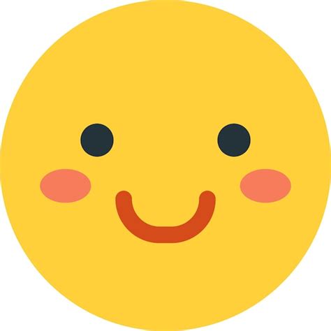 최소한의 스타일로 웃는 얼굴 이모티콘 그림 프리미엄 벡터