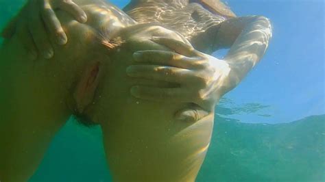 Totaly Naked Underwater Risky Swim With My New Friends