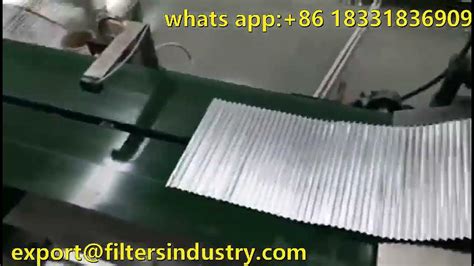 Aluminium Foil Separator Pleating Machine Youtube