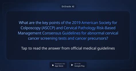 What Are The Key Points Of The 2019 American Society For Colposcopy Asccp And Cervical