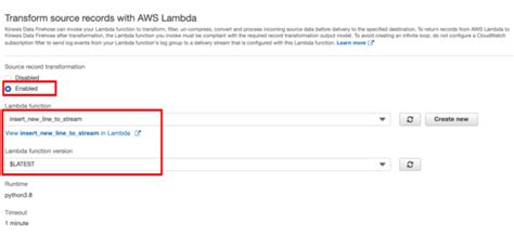 【小ネタ】 Amazon Kinesis Data Firehose Transform Source Records With Aws Lambda でレコード毎に改行を追加する