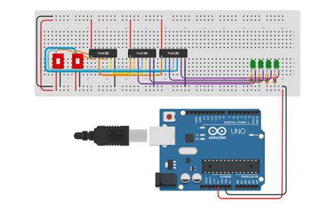 Circuit Design 2 Bit Adder Tinkercad