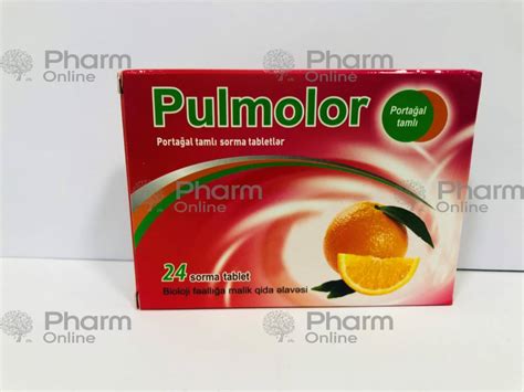 Pulmolor Vitamin C Və Portağal № 24 Pastiller Türkiyə