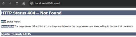 Localhost4990crowd Page Is Not Loading Because Of Missing Orghsqldbjdbcjdbcdriver