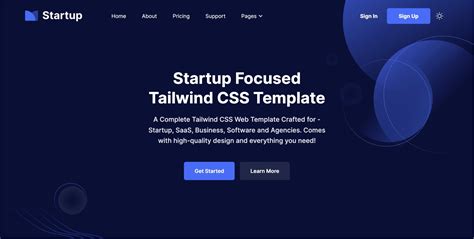 Startup Tailwind Css Template For Startup And Business