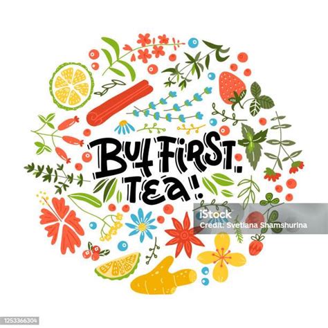 하지만 첫 번째 차 손으로 그린 꽃 무늬 선형 서예 문자 문자 벡터 일러스트 과일에 대한 스톡 벡터 아트 및 기타 이미지 과일 그리기 꽃 식물 Istock