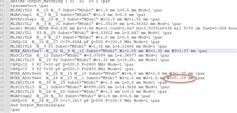 Getting Parse Error While Simulating Power Amplifier Using ADS Forum For Electronics