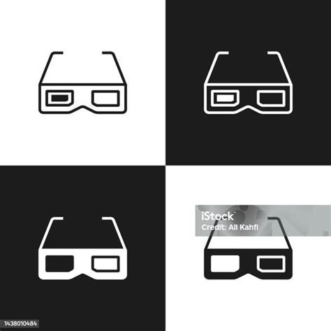 3d 시네마 안경 아이콘 3d 안경에 대한 스톡 벡터 아트 및 기타 이미지 3d 안경 3차원 형태 경외감 Istock