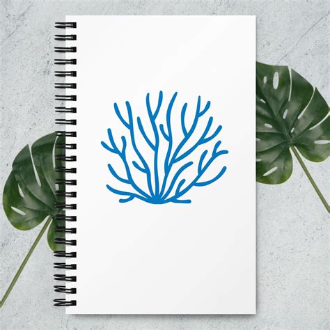 Beach Spiral Notebook Coastal Notebook Ocean Theme Notebook Sea Themed Notebook Ocean Life