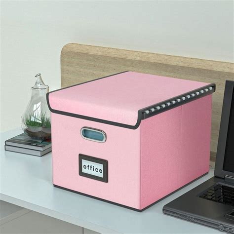 Collapsible File Storage Organizer Box With Lid Bed Bath And Beyond 39310782