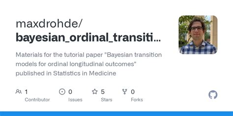 Github Maxdrohdebayesianordinaltransition Repository Containing The Materials For