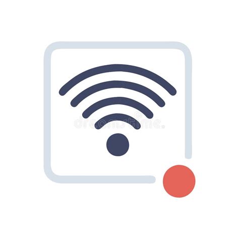 stylish wifi connection icon for networking stock vector illustration
