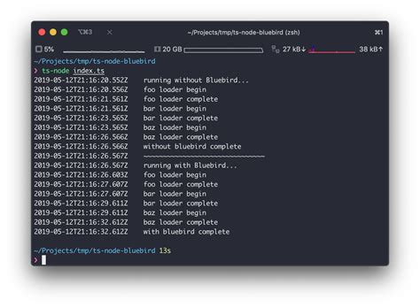 Ts Node Not Handling Asyncawait Properly With Bluebird · Issue 832