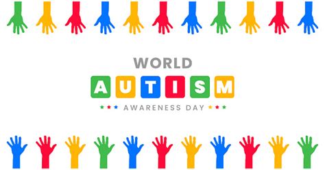 세계 자폐증 인식의 날 배경 디자인 템플릿입니다 세계 자폐증의 날 다채로운 퍼즐 벡터 배너 자폐증의 상징 자폐증 건강 관리 4월 2일 축하 행사의 의료 평면 배경 다중
