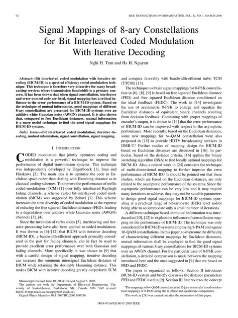 pdf signal mappings of 8 ary constellations for bit interleaved coded modulation with