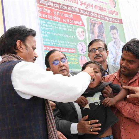 Deputy Cm Rajendra Shukla Launches Medicine Consumption Campaign For Filariasis Eradication