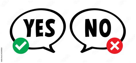 Image Vectorielle Stock Yes Or No Sign Dos En Donts Or Do And Dont Check Mark Compliments
