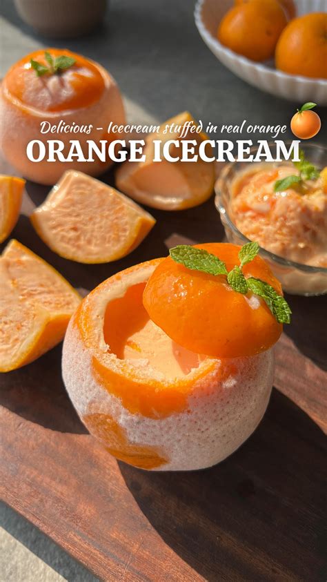 Orange Icecream😋 Save This And Follow Us For More Recipes 💁🏻‍♀️