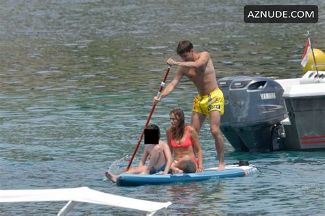 Charlotte Sine And Charles Leclerc Having Fun Abroad A Speed Boat Near Monaco AZNude