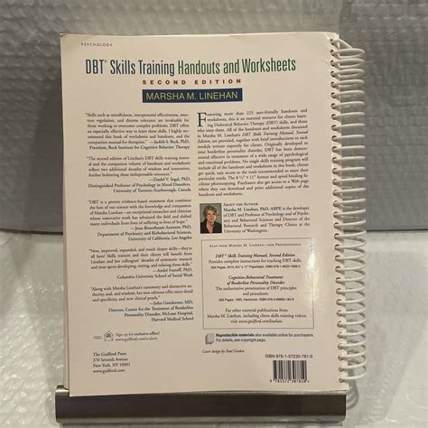 Dbt Skills Training Handouts And Worksheets Second Edition Immaculate