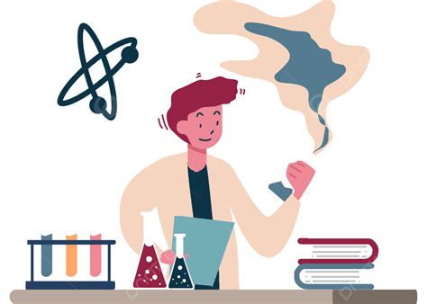 과학 만화 화학 실험 과학 사이언스 만화 Png 일러스트 및 Psd 이미지 무료 다운로드 Pngtree