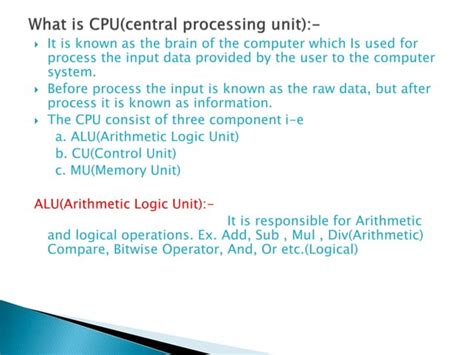 Basics Computer Fundamentals Unit Ipptx