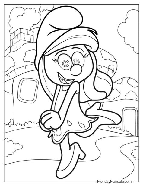 34 Smurf Coloring Pages Free Pdf Printables