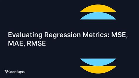 Understanding Mse Mae Rmse And Their Differences Codesignal Learn
