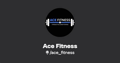 Ace Fitness Instagram Tiktok Linktree