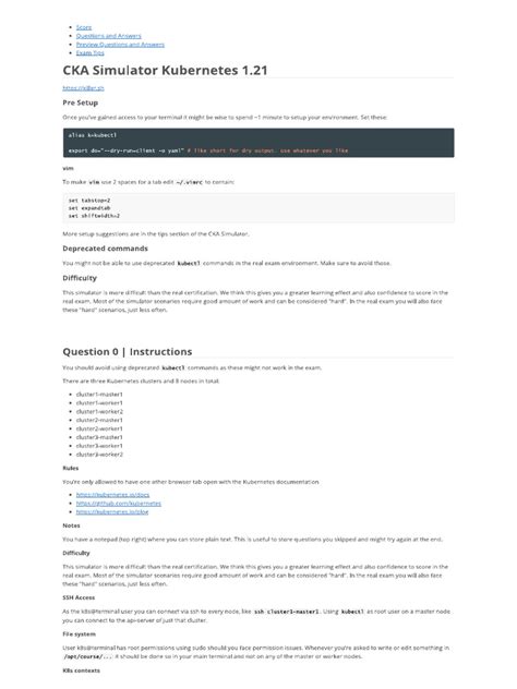 Killer Shell Cks Cka Ckad Simulator Pdf