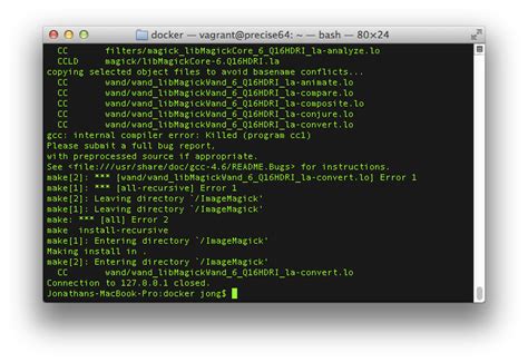 My Docker Build Just Keeps Closing Stack Overflow