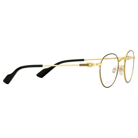 Gucci Round Frame Optical Glasses Gold Black Gucci Eyewear Avvenice