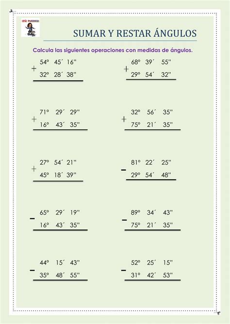 The Printable Worksheet For Sumar Y Restar Anugloss