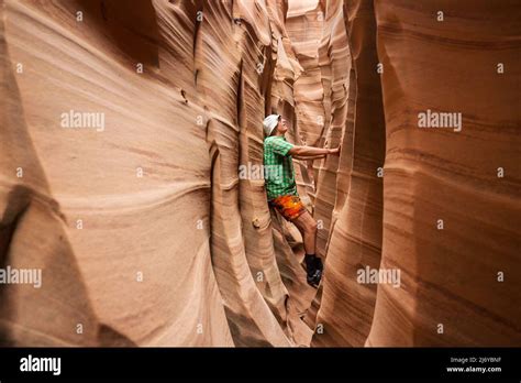 Slot Canyon In Grand Staircase Escalante National Park Utah Usa