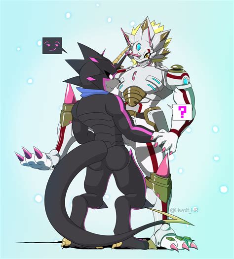 Rule 34 Absurd Res Anthro Bandai Namco Black Body Blonde Hair Digimon Digimon Species