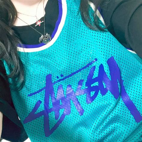 스투시 메쉬 슬리브리스 농구져지 농구티 L 세컨웨어헬로마켓