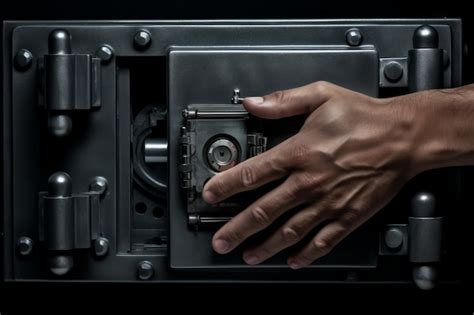 Premium Photo Securing Secrets A CloseUp Glimpse Of A Safe Lock And
