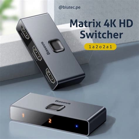 Baseus K Hz Hdmi Switcher Ports Bi Direction Hdmi X X Adapter In Out Converter