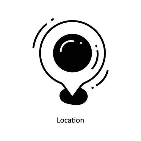Location Doodle Icon Design Illustration Startup Symbol On White