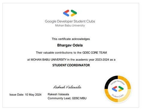 bhargav odela on linkedin gdsc techcommunity leadership