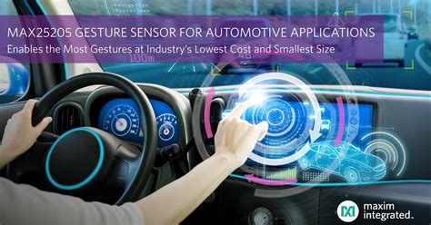 Image Sensors World Maxim Unveils Low Cost Gesture Sensor For Automotive Applications