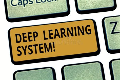 Word Writing Text Deep Learning System Business Concept For Collection Of Algorithms Used In