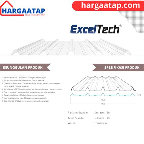 Atap Exceltech Harga Atap Distributor Atap Upvc Murah Harga Atap Alderon