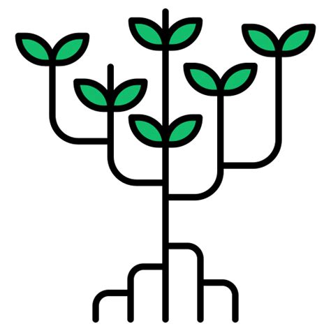 Root Flaticons Lineal Color Icon