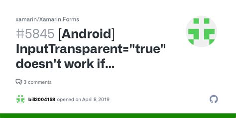 Android Inputtransparent True Doesn T Work If Scrollview Orientation Horizontal Issue