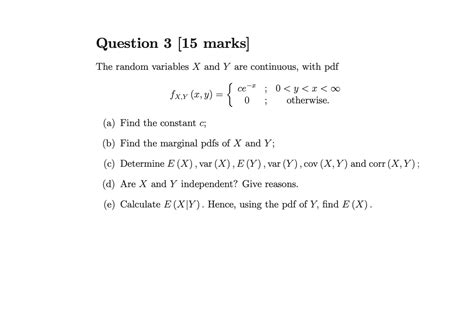 solved question 3 15 marks] the random variables x and y