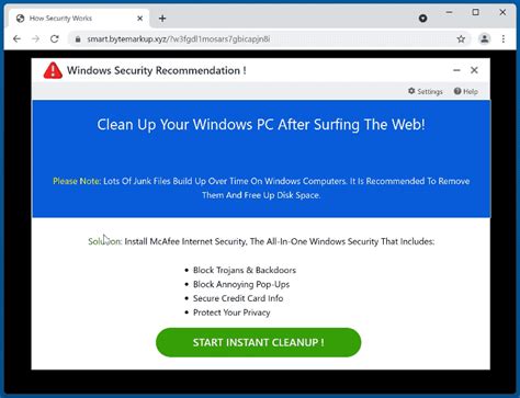 Clean Up Your Windows Pc After Surfing The Web Pop Up Scam Removal