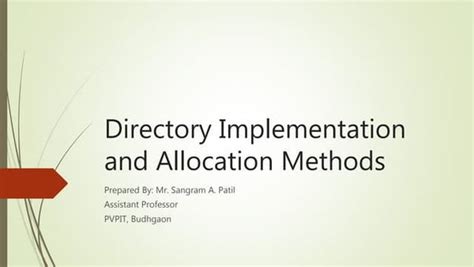 file allocation methods ppt
