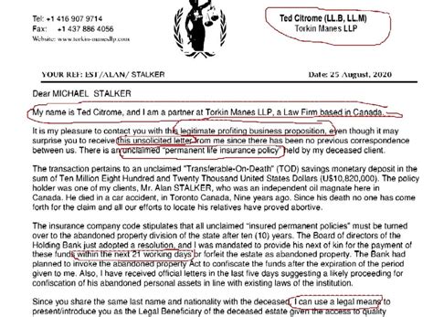 18 Inheritance Letter Sample Abrakatryna